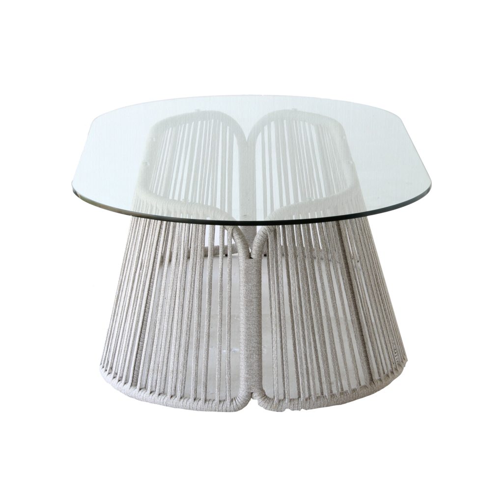 Cofano Coffee Table Glass Oval - Vinoti