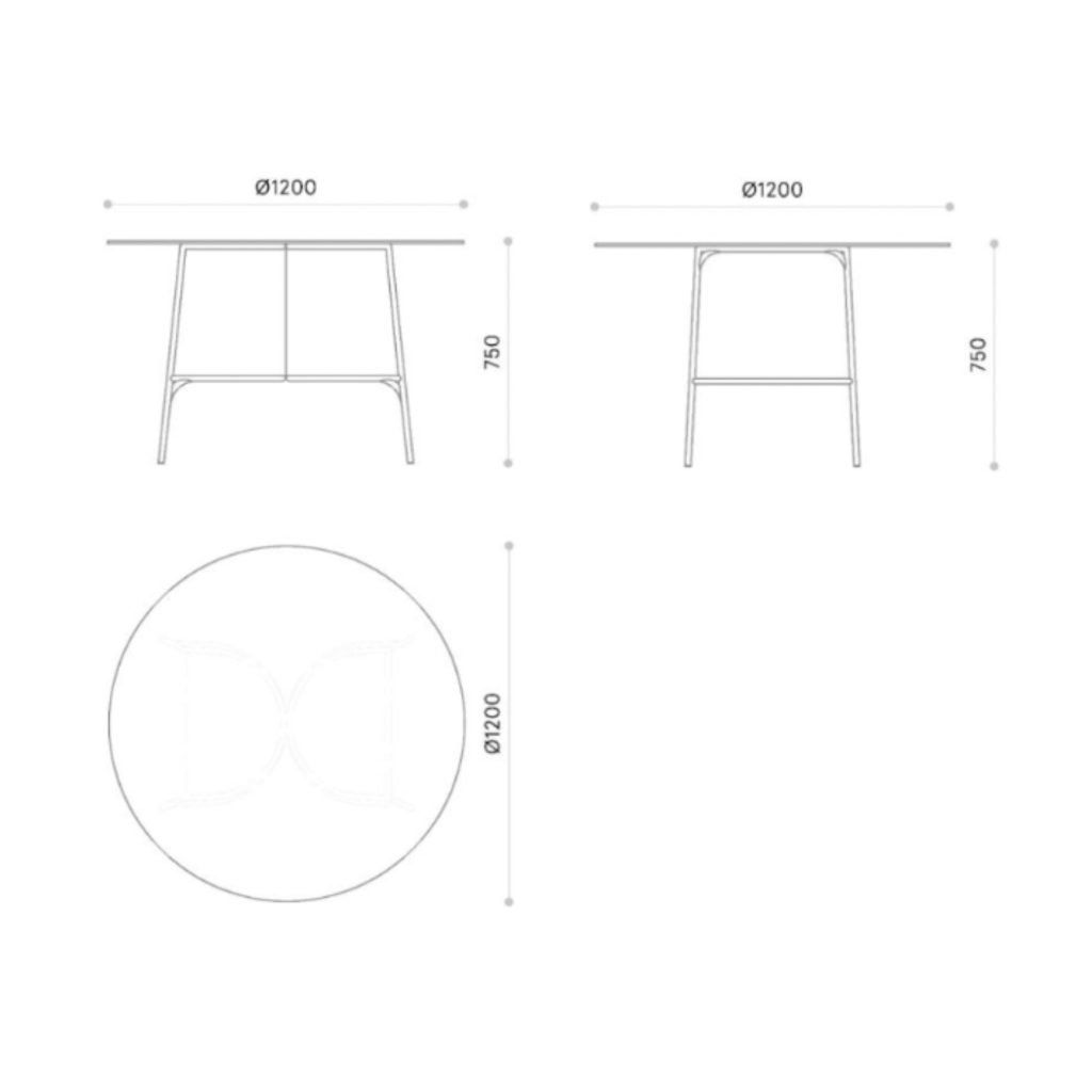 Kalani Dining Table 4S - Vinoti