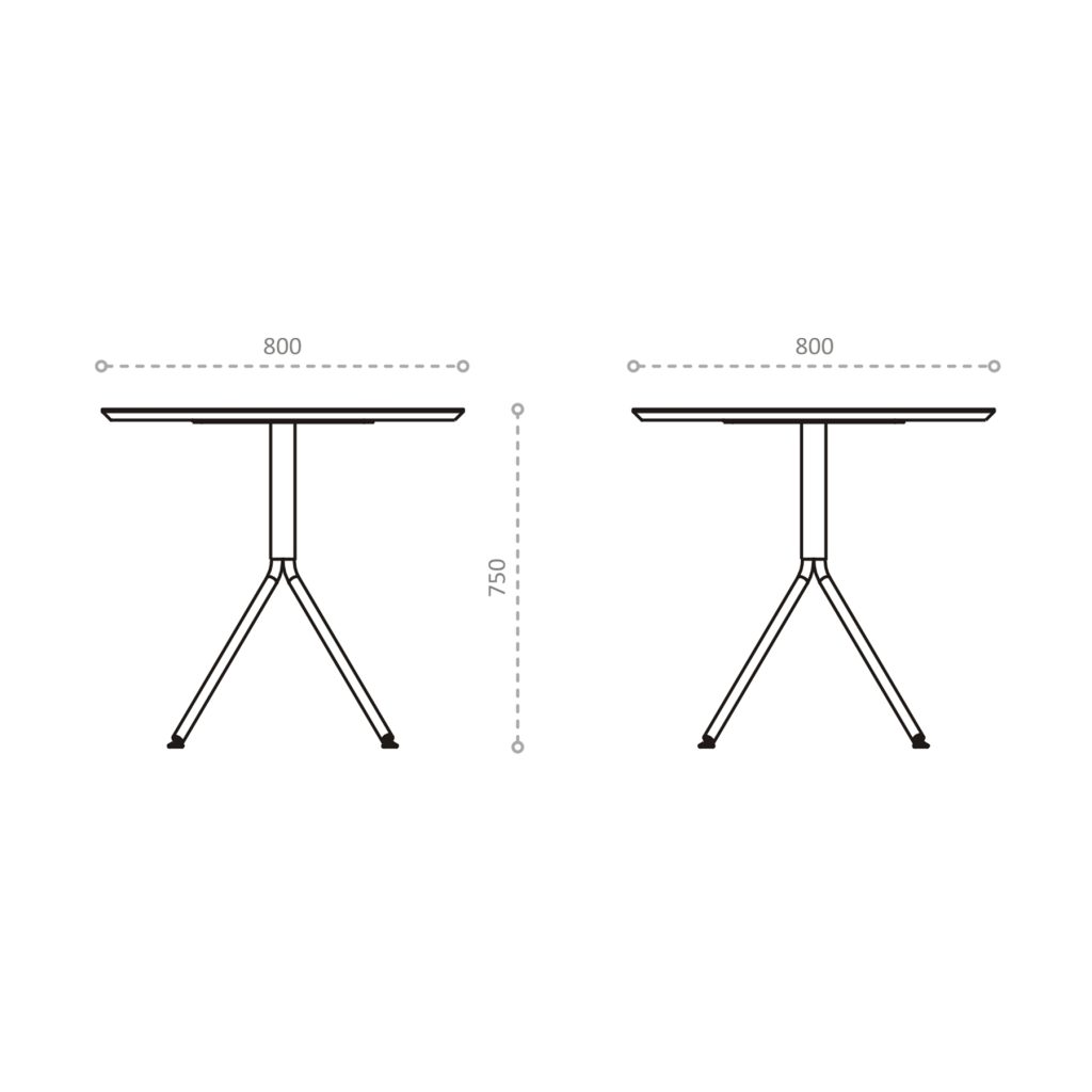 Ligo Square Table - Vinoti