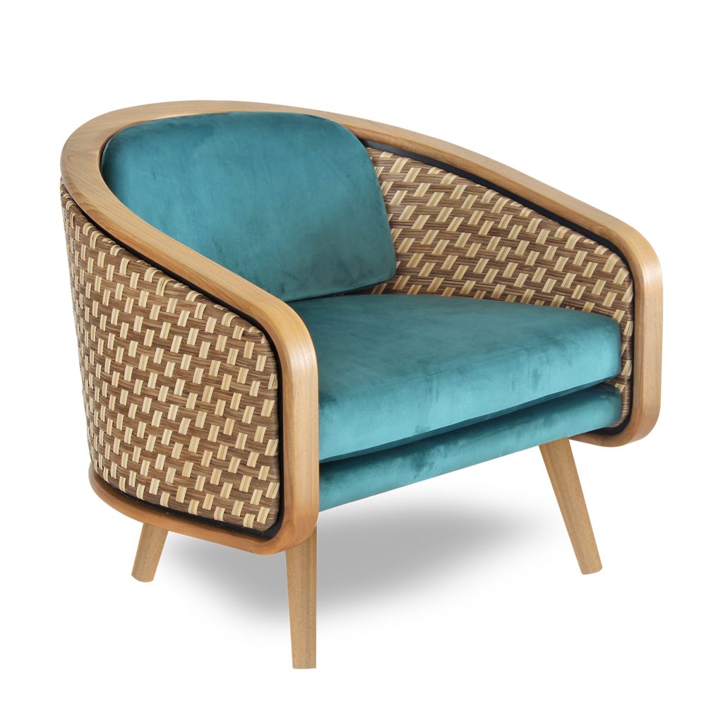 Nitara Lounge Chair with Leg - Vinoti