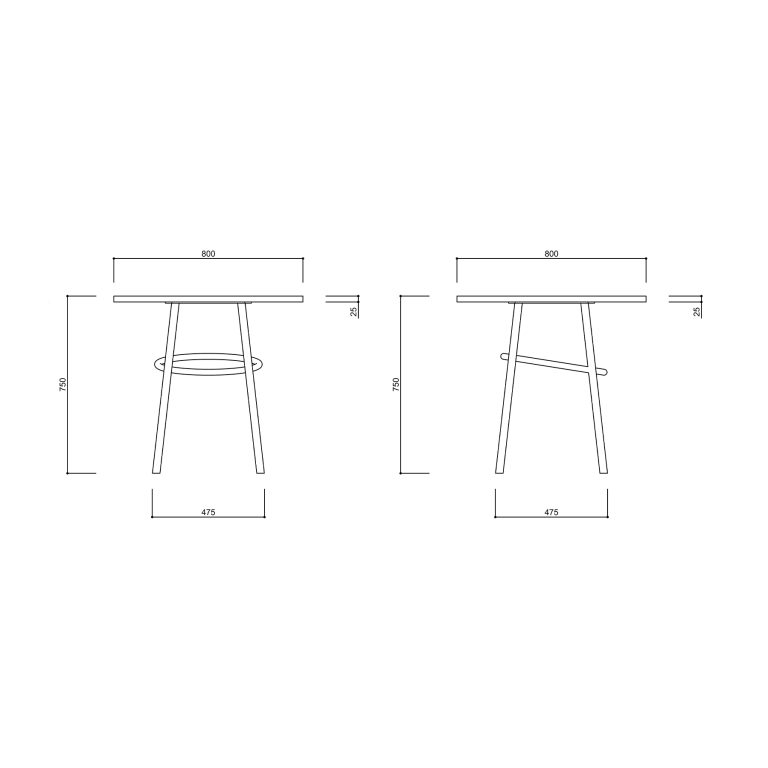 Hoola Round Dining Table - Vinoti